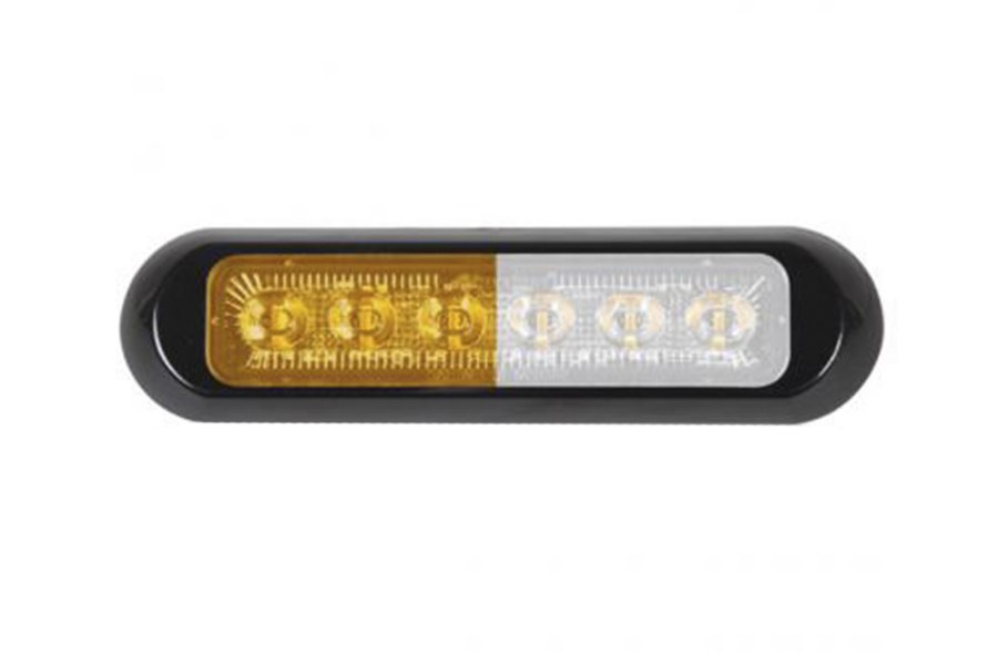 Maxxima LED Ultra Thin Profile Clear Lens Warning Light, .9", White ...