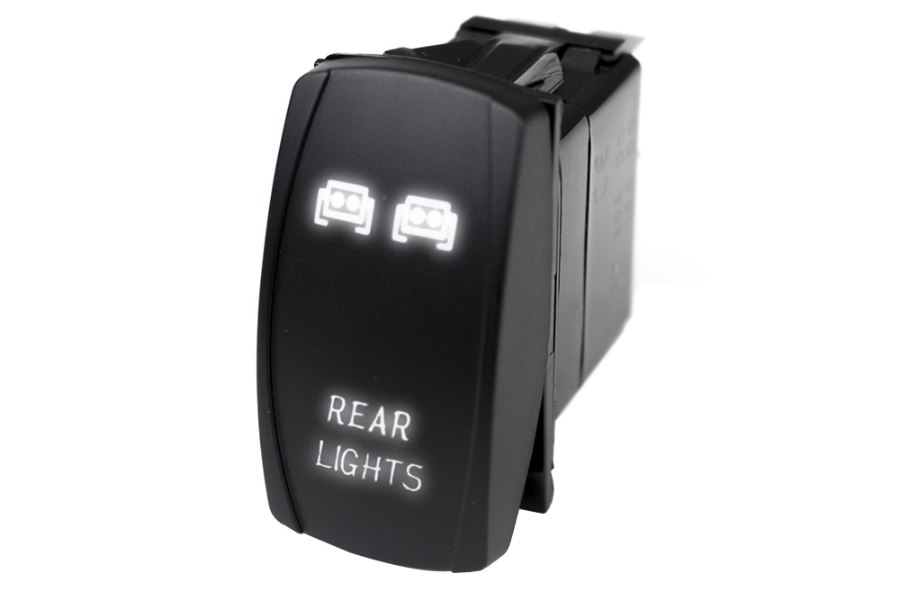 Race Sport LED Rocker Switch w/ White LED Radiance (Rear Lights) | Zip's
