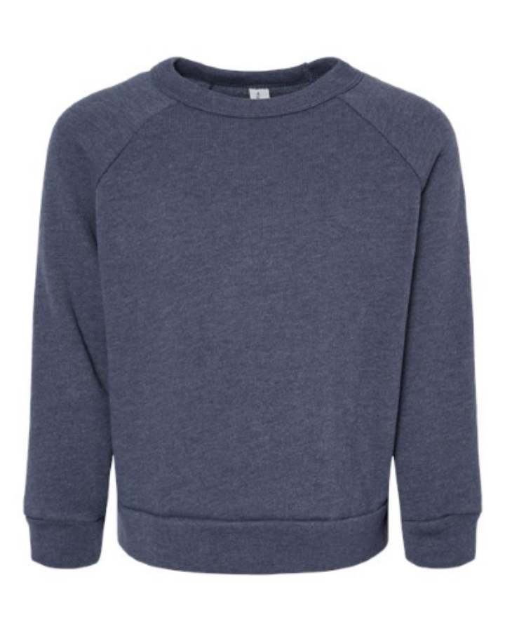 BELLA + CANVAS Toddler Sponge Fleece Raglan Sweatshirt | Zip's Outfitters