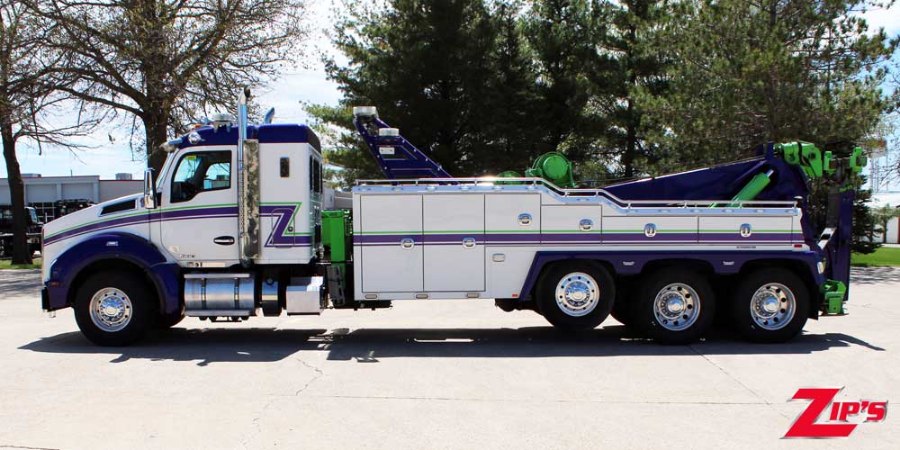 2018 Vulcan V100 50 Ton Wrecker, 2020 Kenworth T880 w/28" Sleeper ...