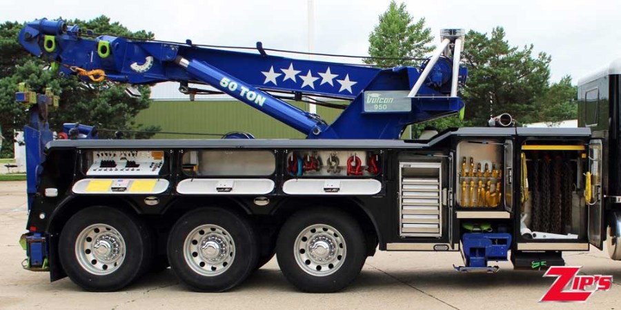 2017 Vulcan 950 50 Ton Heavy Duty Rotator Wrecker, Peterbilt 389 Tridem ...